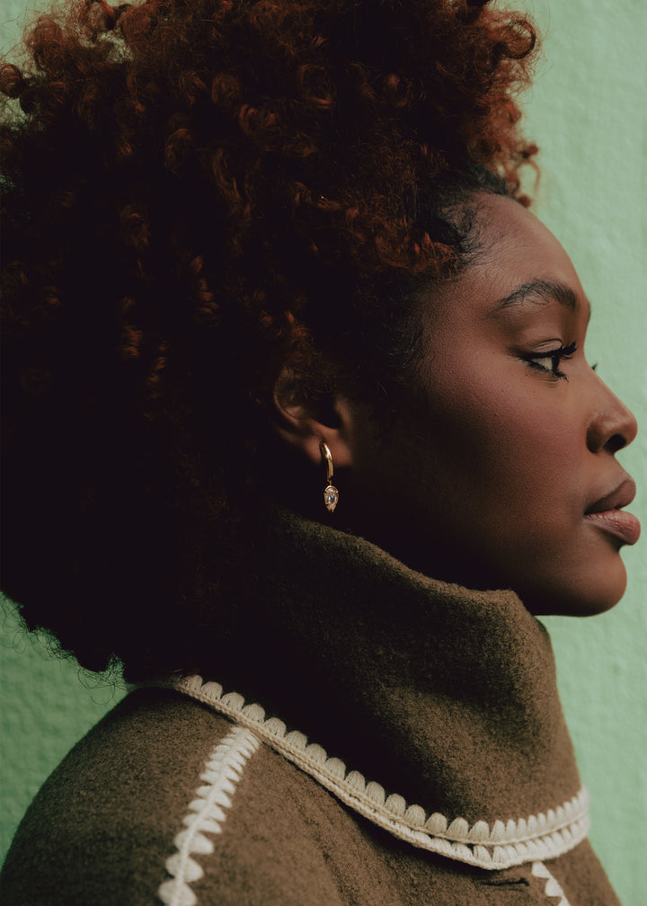 The Erica Pear Shaped Antique Cut Drop Earring – Cali Hellerman